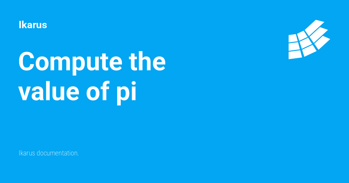 Compute The Value Of Pi Ikarus 0485