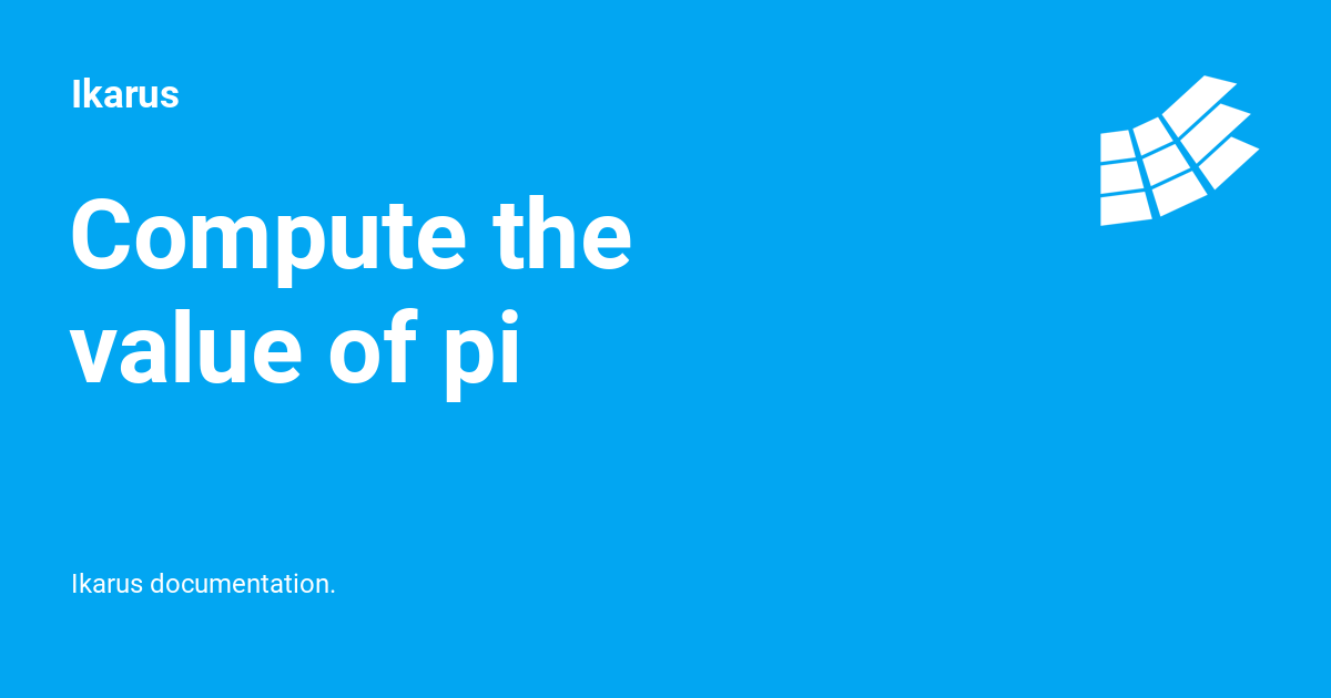 Compute The Value Of Pi Ikarus 2413