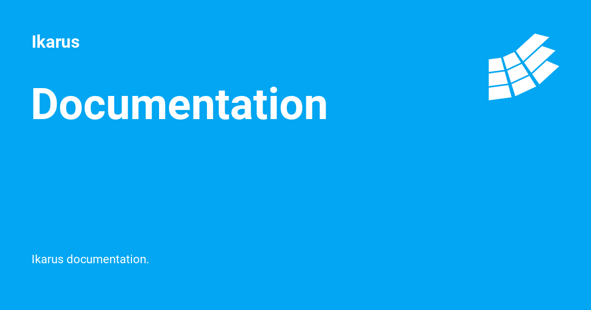 Documentation - Ikarus