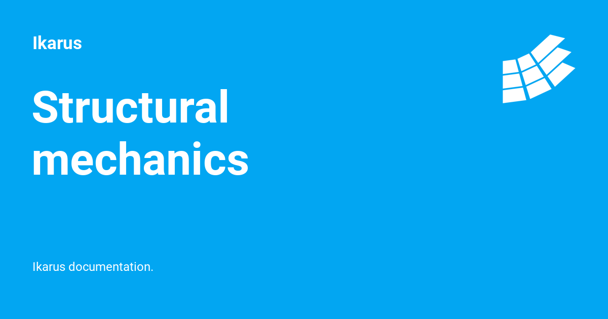 Structural mechanics - Ikarus