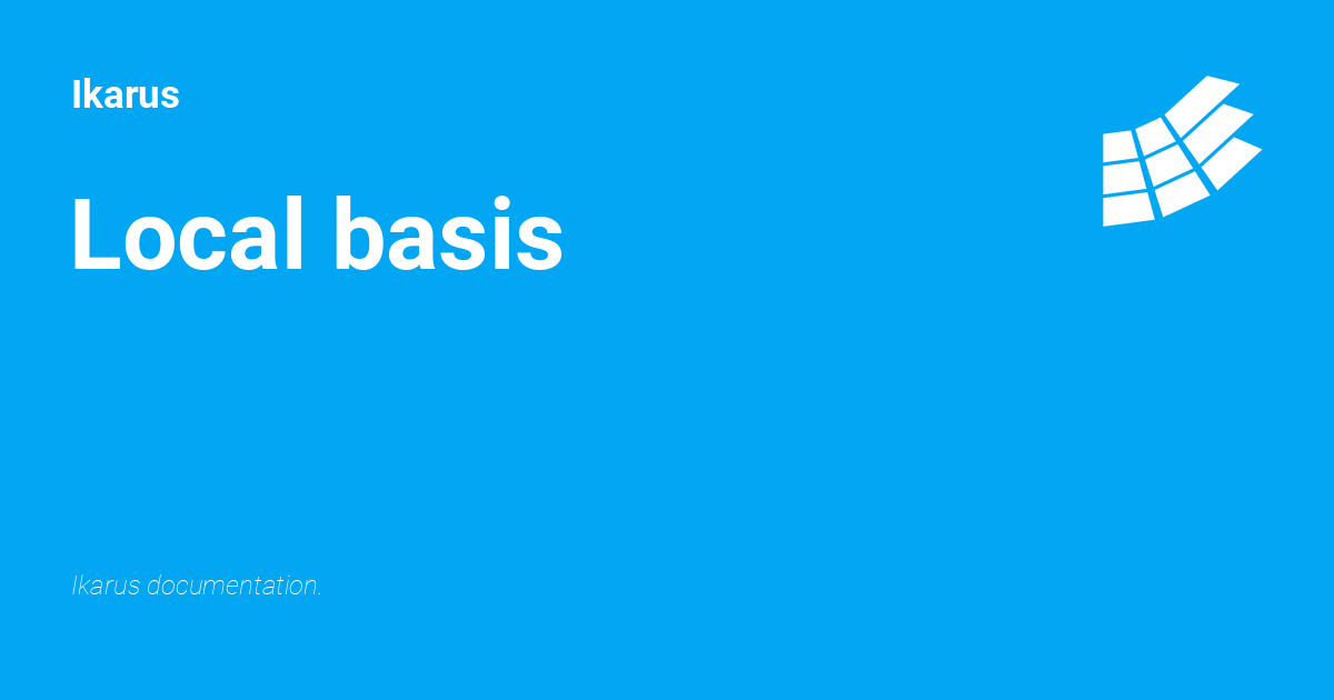 Local basis - Ikarus