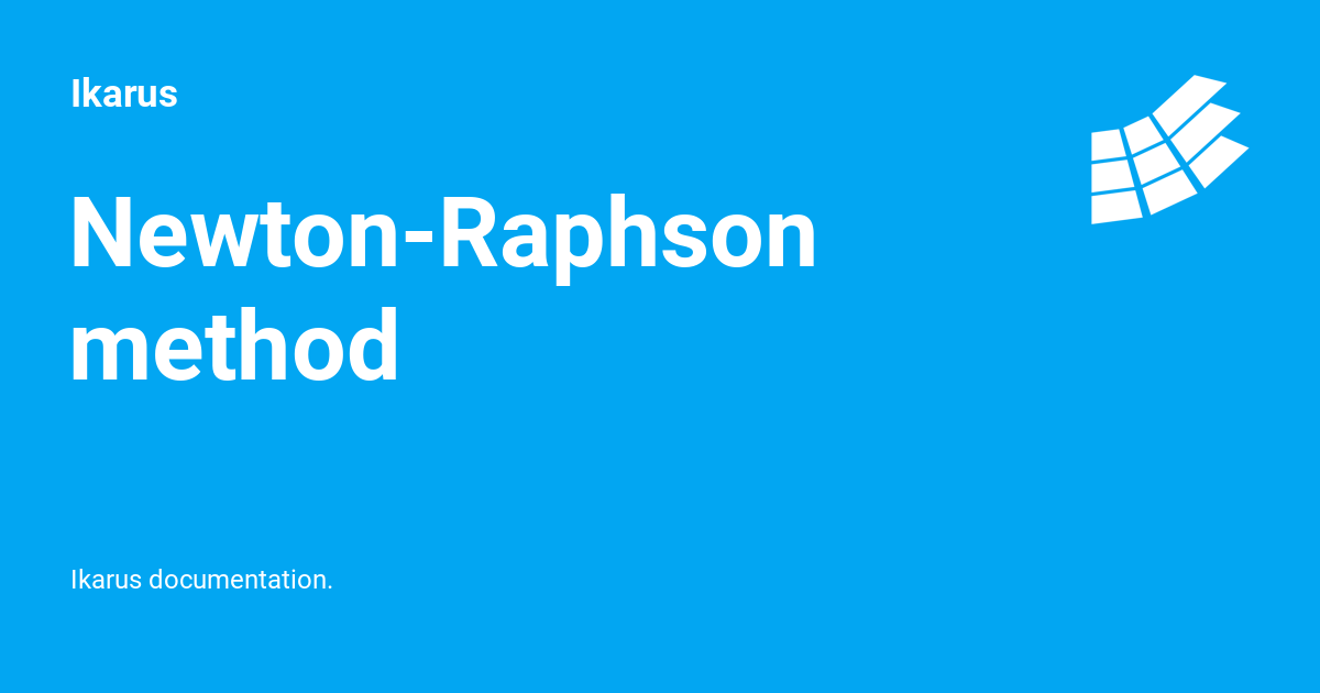 Newton Raphson Method Ikarus